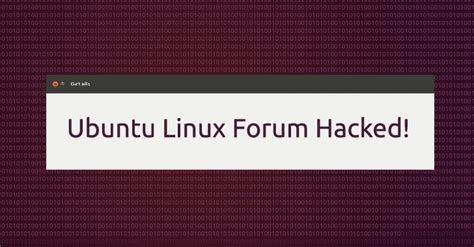 Ubuntu Linux Forum Hacked Once Again