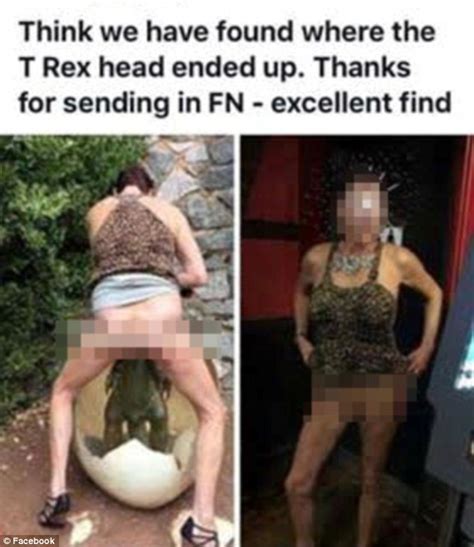 Semi Naked Woman Caught Performing A Sex Act On A DINOSAUR In Devon Daily Mail Online