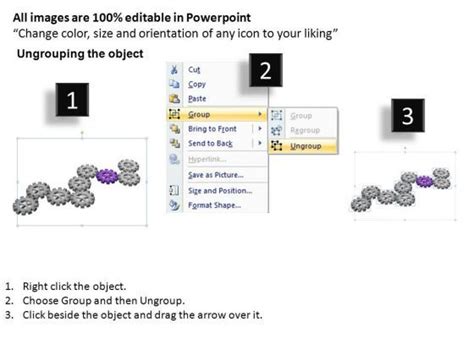 PowerPoint Slide Diagram Gears Process Ppt Template