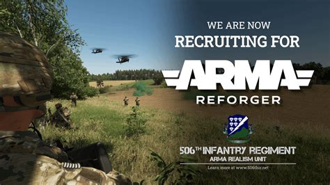 [a3] [reforger] [recruiting] [serious Milsim] [est] 506th Ir Realism Unit Now Recruiting For