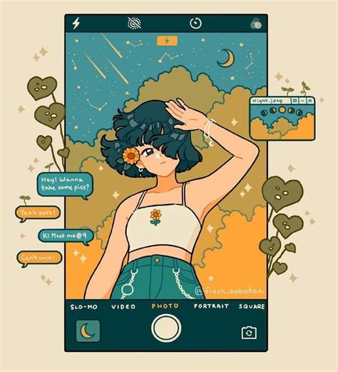 复古格调治愈系插画 画师 EmilyKim 堆糖美图壁纸兴趣社区