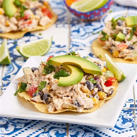 Easy Chicken Salad Tostadas Casual Epicure