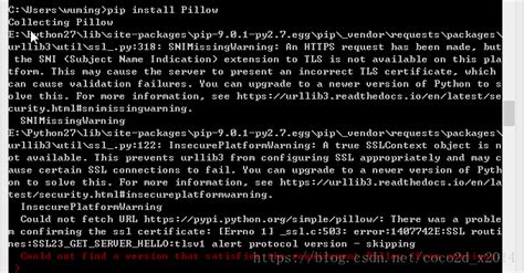 Pyhton27x安装pillow（图像处理库）python27装pillow Csdn博客