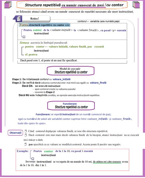 Structuri Repetitive Cls Vi