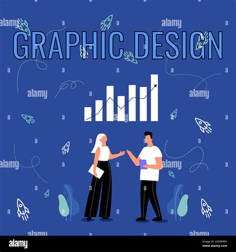 Hand Writing Sign Graphic Design Word Written On Art Or Skill Of Combining Text And Pictures In