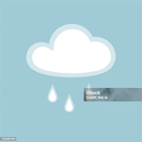클라우드 비 아이콘 요소 간단한 응용 프로그램 격리 된 기호 응용 프로그램 배너 카드 날씨 날씨 구름 비 아이콘 벡터 벽지