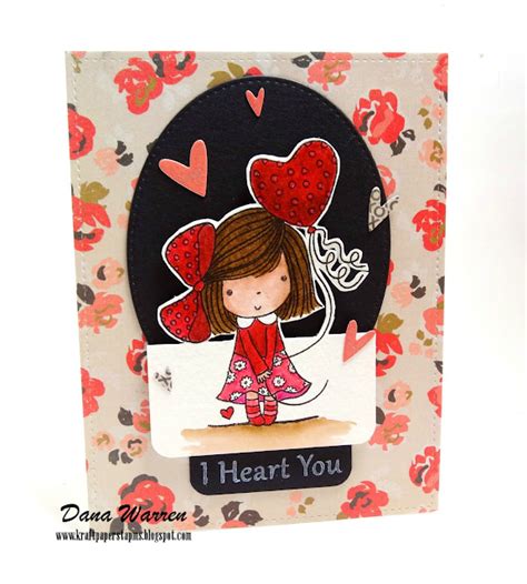 Kraft Paper Stamps I Heart You