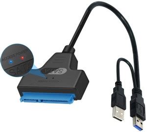 TECHYSPOT Lightning Cable A M USB To SATA Adapter Cable For SSD HDD DVD Drive