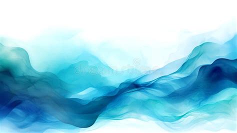 Beautiful Blue Abstract Lines Background Smooth Lines And Twisted