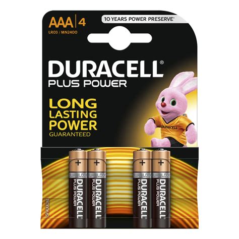 Duracell Plus Power Aaa Batteries Batterycharged Co Uk
