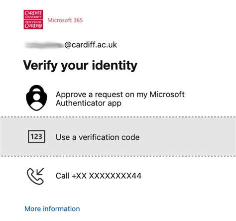 Using The Microsoft 365 Authenticator App Cardiff University