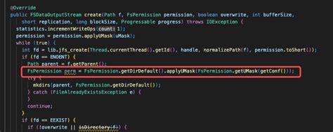 Incorrect Permissions Of Created Folders When Creating Fsdataoutputstream In Non Exist Folders