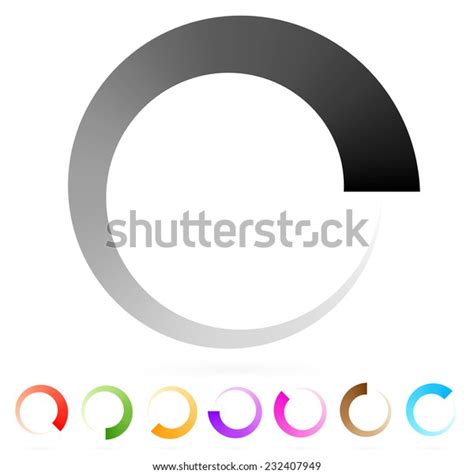 preloader buffer shape progress indicator eps10 stock vector royalty