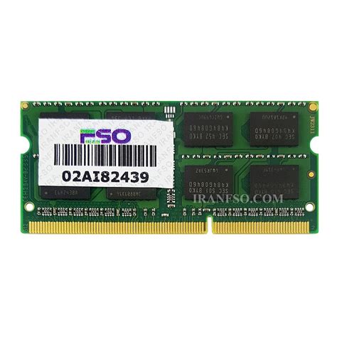 رم لپ تاپ 8 گیگ سامسونگ Ddr3 1333 10600 Mhz 1 5v یک سال گارانتی با پک