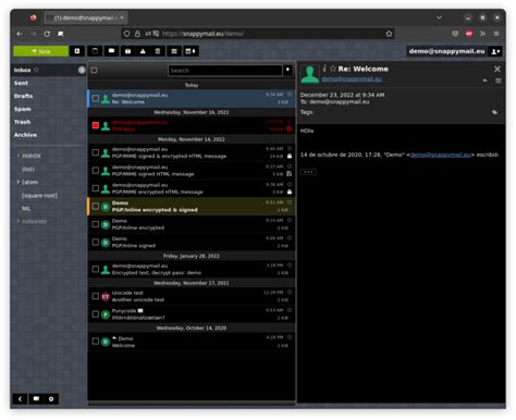 SnappyMail Web Based Email Client LinuxLinks