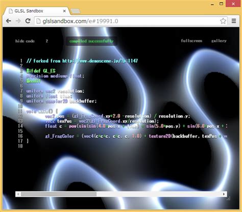 webglでシェーダープログラム書こうぜ g200kg music and software