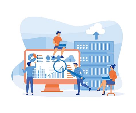 Premium Vector Business Technology Cloud Computing Service Concept And Data Center Storage Server