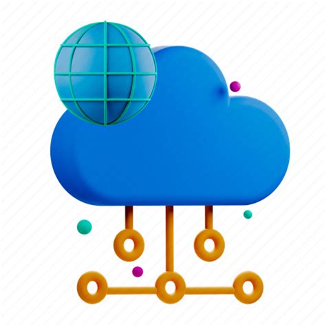 Cloud Network Data Server 3d Illustration Download On Iconfinder