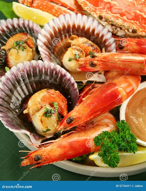 Seafood Platter Stock Image Image Of Appetizer Cooked 5776411