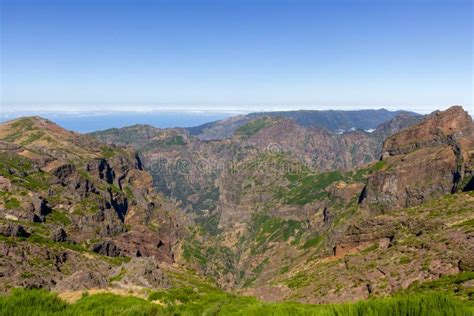 View From Pico Do Areeiro Stock Photo Image Of Portugal