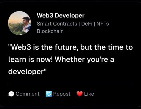 Mani Pal On Linkedin Web3 Blockchain Cryptodevelopment Futureoftech Learnweb3