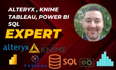 Tutor You In Tableau Power Bi Sql Alteryx Or Knime By Lukaszbarwicki Fiverr