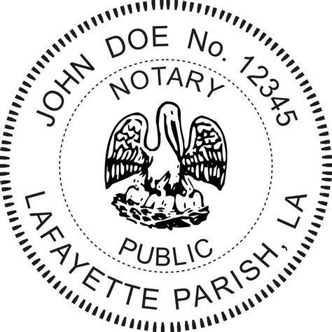 Custom Louisiana Pocket Notary Seal