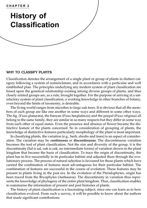 History Of Classification Docslib