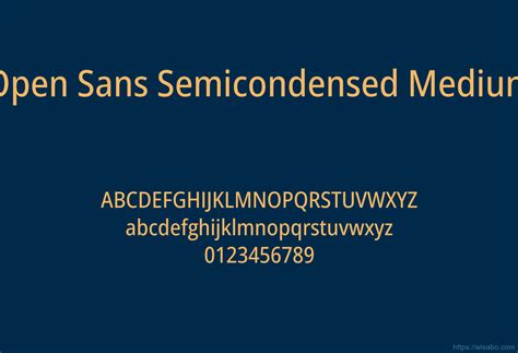 Open Sans Semicondensed Medium Font Free Download Ttf Otf Wisabo