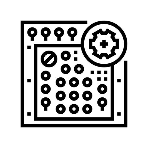 Avionics Testing Aircraft Line Icon Vector Illustration 32516745 Vector Art At Vecteezy