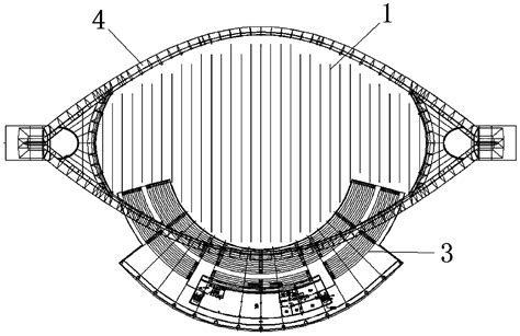 Saddle Shaped Cable Net Spreading And Mounting Method Under Limited