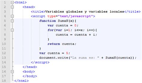 Ámbito De Las Variables En Programación