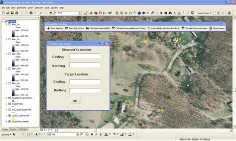 A Custom Toolbar Was Designed For Arcgis To Determine The Visibility Of Download Scientific