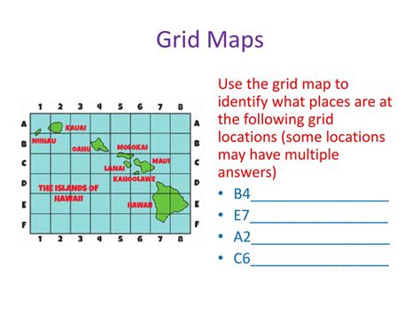 PPT Geography Skills Grid Maps PowerPoint Presentation Free Download ID