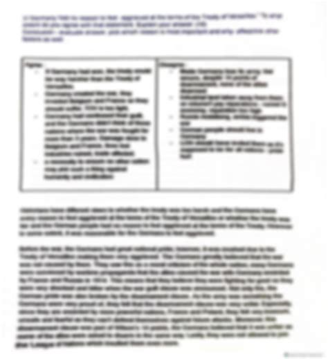 SOLUTION IGCSE GCSE O Level Unit 1 1 Notes History IGCSE Exemplar Answers To Exam Questions