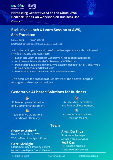 Shamim Ashrafi On Linkedin Aws Generativeai Businessinnovation Sanfranciscoevents