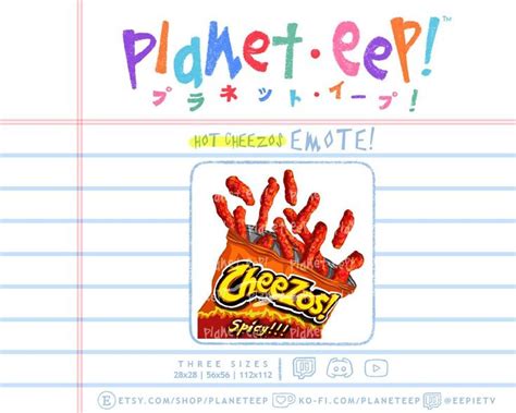 Spicy Emote Snack Emote Eat Emote Food Emote Twitch Emote Discord Emote