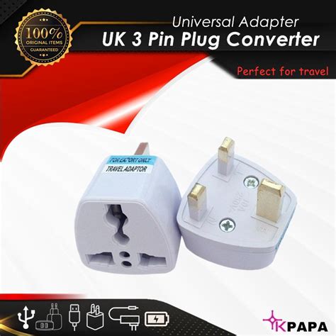 Universal Adapter Uk Pin Plug Ac Adapter Converter Shopee Malaysia