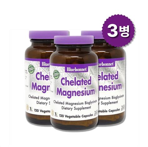 3개 블루보넷 킬레이트 마그네슘 200mg X 120캡슐 3병 세트 H00204 3 상품 상세 크로켓