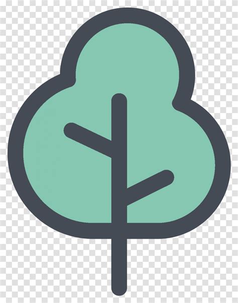 Tree Icon Free Download And Vector Free Vector Tree Icon Cross Symbol Text Sign Transparent