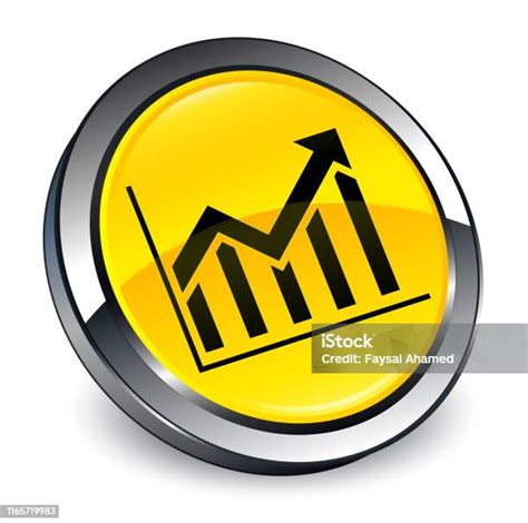 통계 아이콘 3d 노란색 둥근 버튼 0명에 대한 스톡 벡터 아트 및 기타 이미지 0명 3차원 형태 그래프 Istock