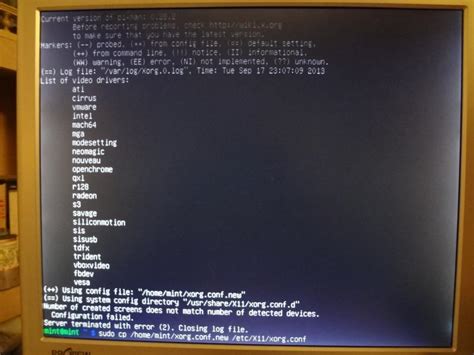 Failed To Start The X Server In Linux Blue Palmetto Home Inspection