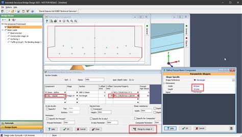 solved prestressed beam no insitu slab autodesk community