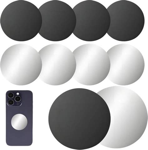 Metalen Plaatjes 40mm Zelfklevend Zwart Zilver 10 Stuks Bol