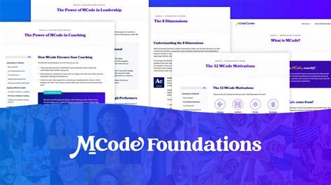 Mcode Foundations Learn The Motivation Code Framework