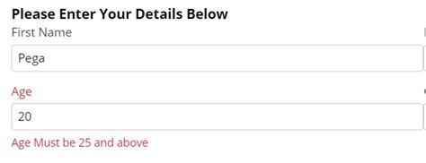 Date Of Birth Validation Support Center
