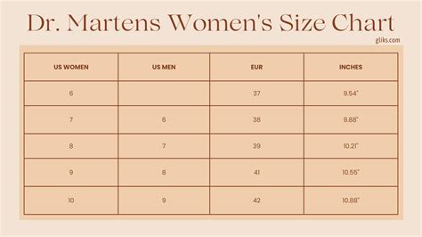 Dr Martens Size Chart Gliks