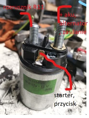 C 330 Podłączenie Wyłącznika Rozrusznika Elektromagnes W11a