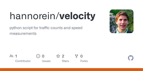 Github Hannorein Velocity Python Script For Traffic Counts And Speed