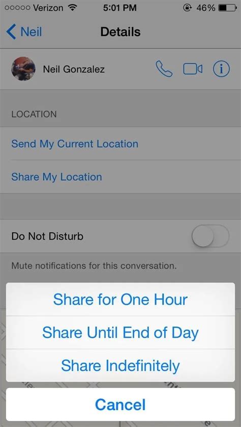 How To Send And Share Your Iphones Current Location In Ios 8 Ios